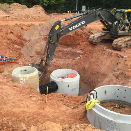 120 Inch Diameter CMP Detention - Brickmont Assisted Living - Southeast ...